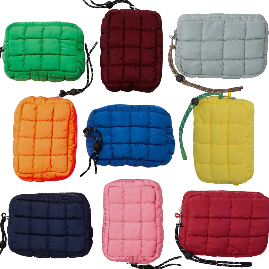 Nylon Quilted Puffer Clutch/Pouch – DROOZ + Company