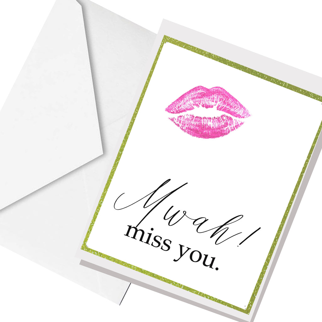 mwah miss YOU.. greeting card – DROOZ + Company